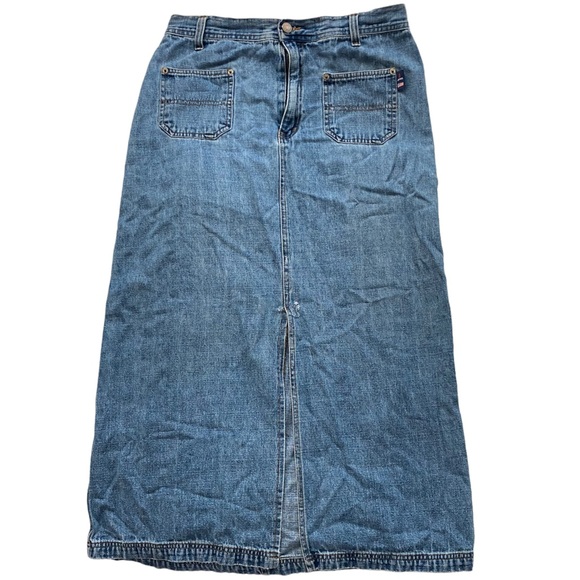 bill blass | Skirts | Bill Blass Maxi Denim Skirt | Poshmark